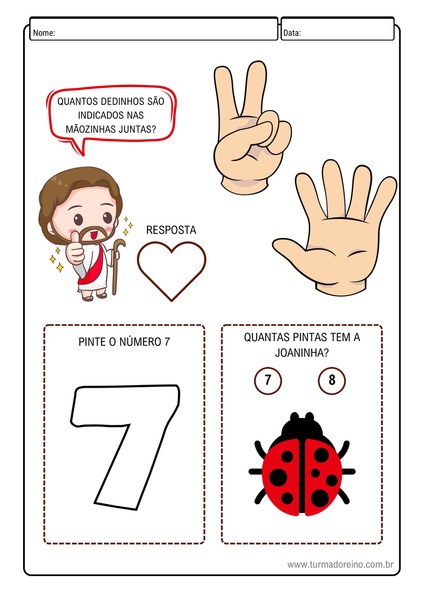 TurmaDoReino - Aprendendo os Números - 7