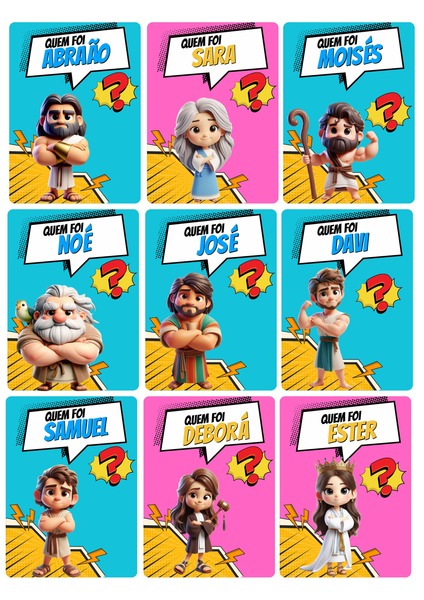 TurmaDoReino - Cards - Heróis da Fé