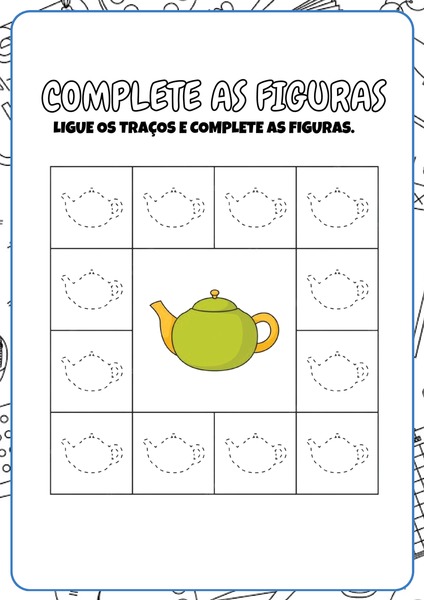 TurmaDoReino - Complete as Figuras - Bule