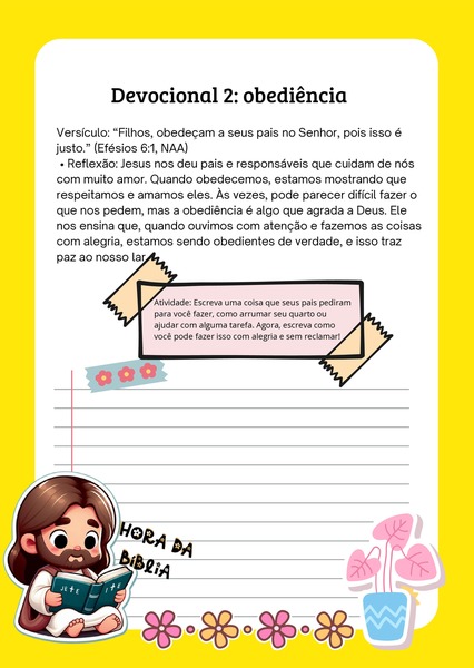 TurmaDoReino - Devocional 2 - Obediência