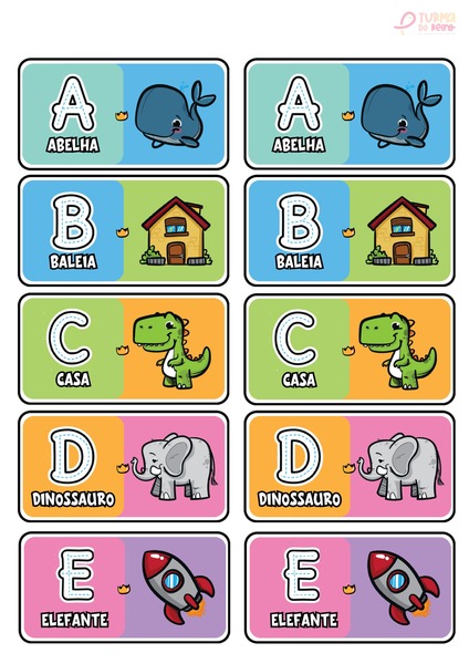 TurmaDoReino - Dominó das Letras