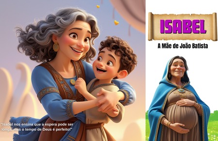 TurmaDoReino - Folder - Isabel, a Mãe de João Batista