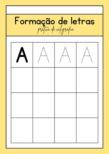 TurmaDoReino - Formação de Letras - Todas as Letras