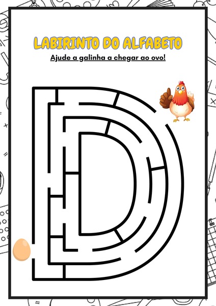 TurmaDoReino - Labirinto do Alfabeto - Letra D
