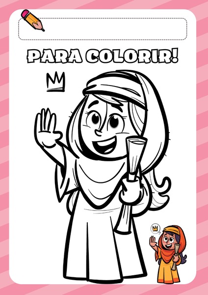 TurmaDoReino - Para Colorir - Ester v.3